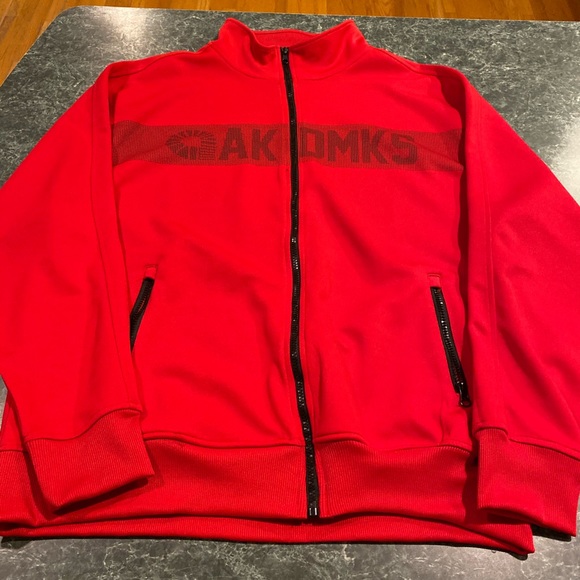 Akademiks | Shirts | Akademiks Red Black Zip Up Sweatshirt Size Xxl ...